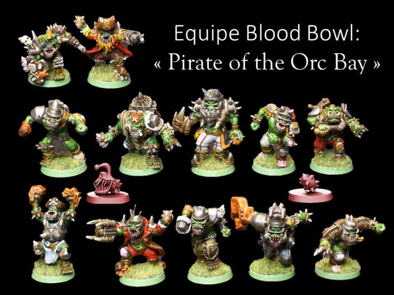 Equipe Blood Bowl: Orcs pirates — Fantasy Workshop 3D